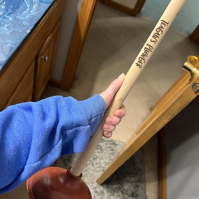Custom Plunger / Bathroom Fun / Gag Gift / Wedding / Boss Gift / White ...