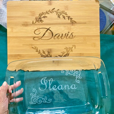 Personalized Engraved Baking Dish Custom Wedding Gift - Etsy
