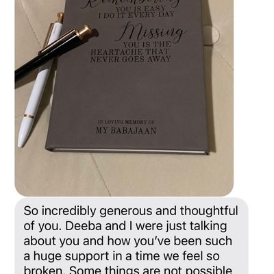 Remembering You Grief Journal Personalized Memorial Journal Remembrance ...