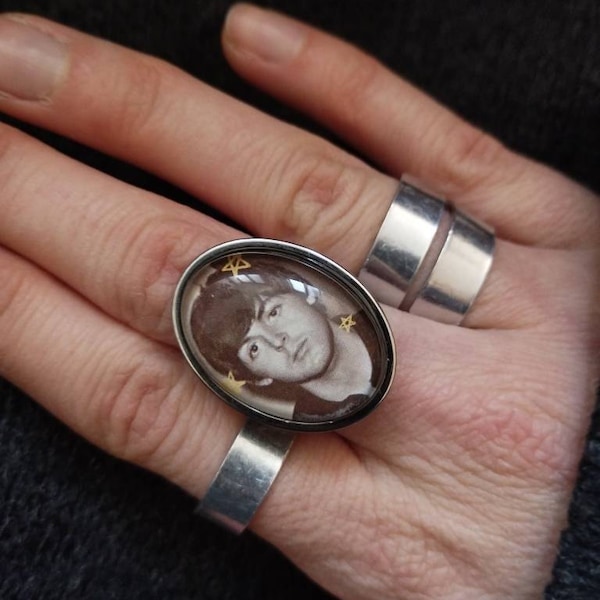 Robert Plant Led Zeppelin Ring | Handmade Image Ring | Americana ...