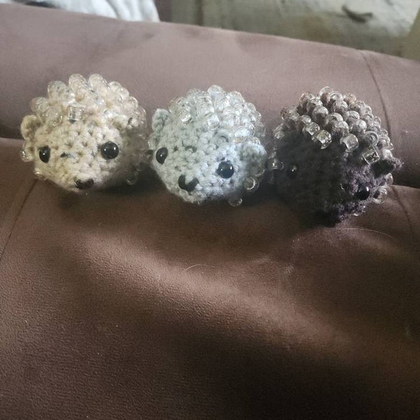 Beaded Fidget Hedgehog Crochet Pattern Crochet Fidget Toy Fidget ...