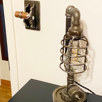 Steampunk Industrial Light Switch Cover With Lever and Copper Handle ...