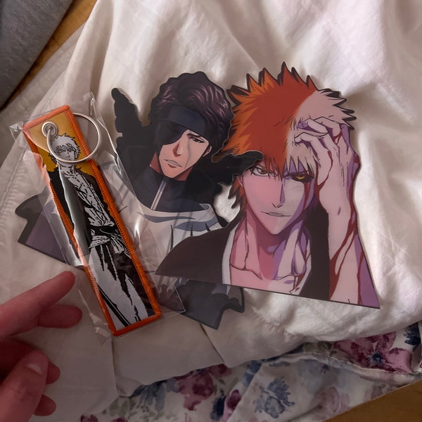 Anime Embroidered Keychain Jet Tag for Otaku Fans, Kawaii Gift, Bag ...