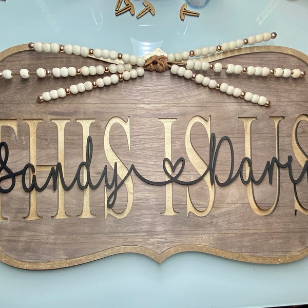 First Sergeant Rank Cutout Sign, Personalized Military PCS Award ...