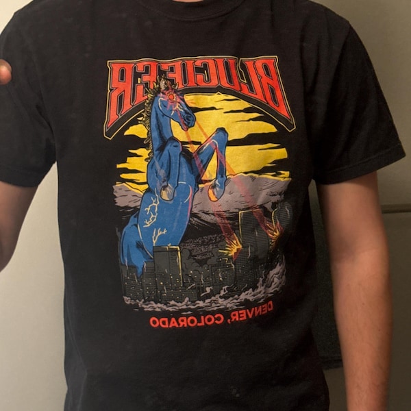 Blucifer Denver Airport T-shirt: Comfort Colors Ringspun Cotton Tee - Etsy