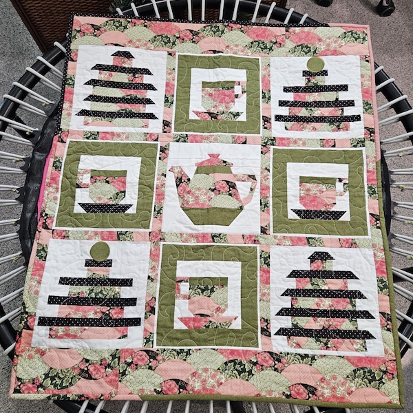 Tea Pot Quilt Block, Paper Pieced Quilt Pattern, PDF Pattern, Instant ...