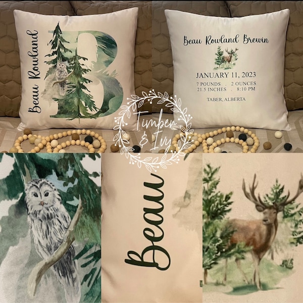 Watercolor Forest Alphabet, Forest Animals Letters, Misty Woodland ...