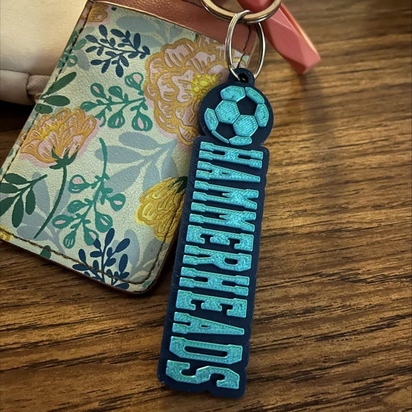 Custom 3D Printed Keychain - Soccer Keychain - Soccer Team Gifts - Team ...