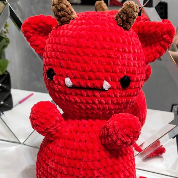 Crochet Pattern Chubby Devil Monster // Demon Crochet Pattern // Cute ...