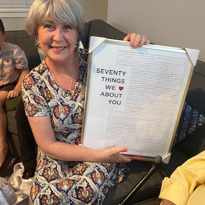 TEMPLATE for the 75 Things We Love About You Artwork adobe Illustrator ...