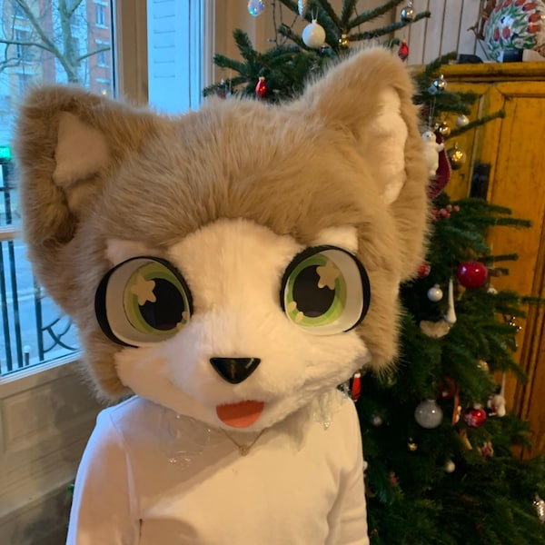 Soft Snoot Base Lightweight Furry Head Base for Fursuit Cosplay Puppy ...