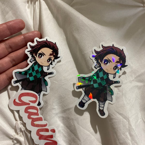 Obanai Iguro Anime Art-demon Slayer Sticker Glossy/holographic Water ...