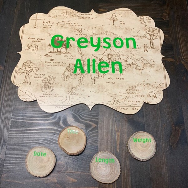 Plaque - 01587- Style 10, Unfinished Wood Laser Cutout, Ready to Paint ...