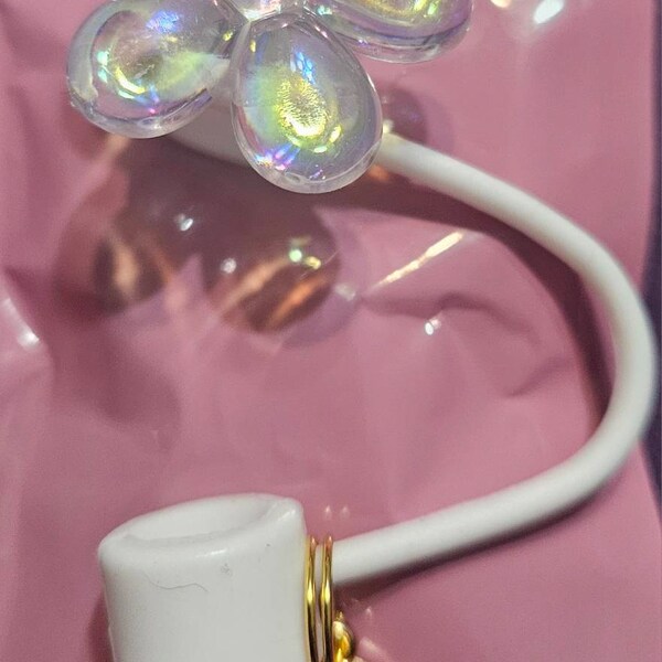 Butterfly Straw Cover Topper Flower Straw Tip Cap Cover Cute Straw ...