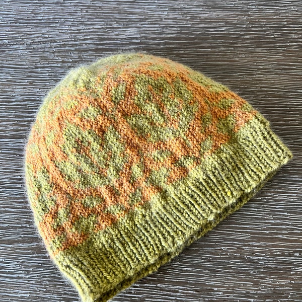 Love Autumn Hat PATTERN, Knitting Pattern, Knitted Hat Pattern ...