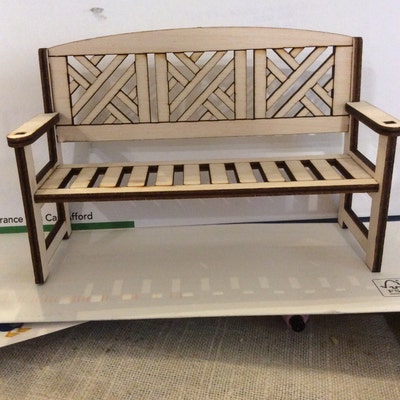 Miniature Doll Park Bench for 1:12 Scale - Etsy