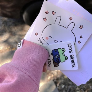 Bizness Frog Stickers, Cute Frog Stickers, Kawaii Frog Stickers, Frog ...