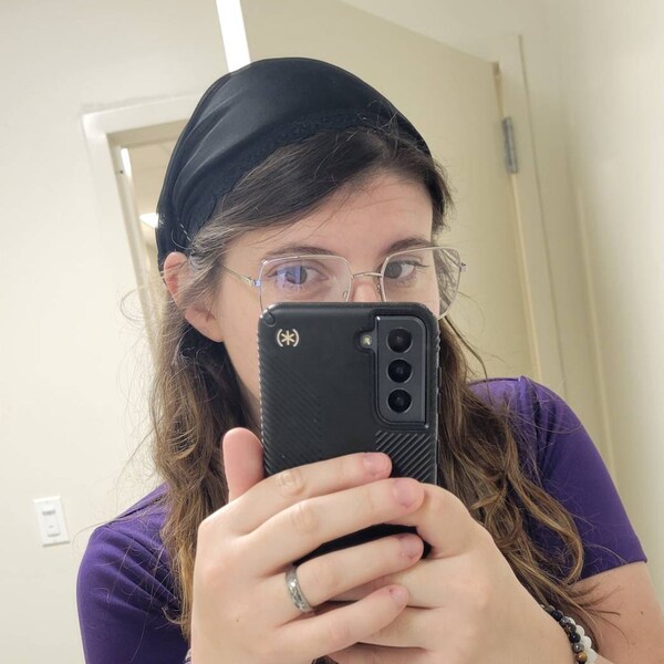 Black Floral Lace Sheer Triangle Headband With Lace Trim - Head Scarf ...