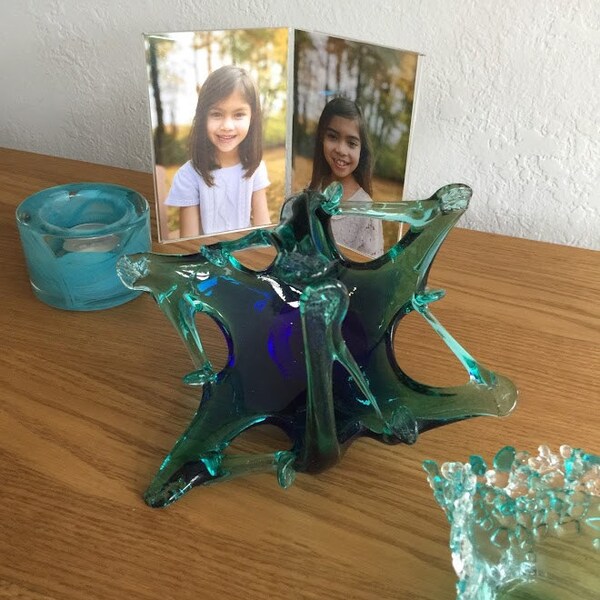 Barn Shaped Shadow Box LARGE Open Work Display Shelf 14 Compartments to ...