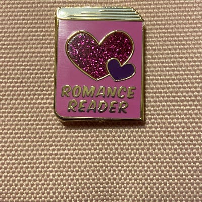 Romance Reader Enamel Pin - Etsy
