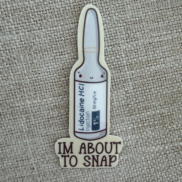 Pharmacy Propofol Vinyl Sticker - Die Cut Medical Pun Jokes Waterproof ...