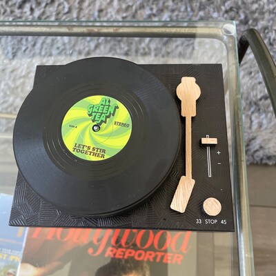 Funny Vinyl Record Coasters With Turntable Holder Make a Set With 6 ...