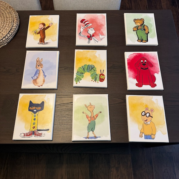 Watercolor Book Character Posters | Book Characters Volume 2 ...