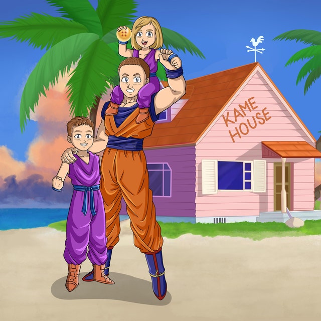 Dragon Ball Z Custom Portrait - Turn Yourself Into Anime Character