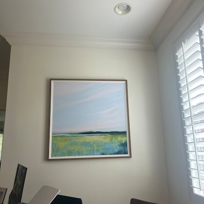 Abstract Coastal Wall Art, Fripp Island Wrapped Canvas Print, Modern ...