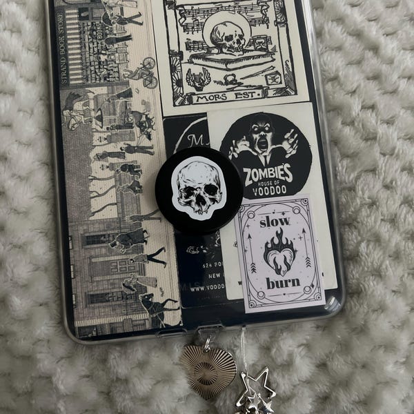 Mini Skull Stickers Goth Art Spooky Season Dark Horror Art Journal ...