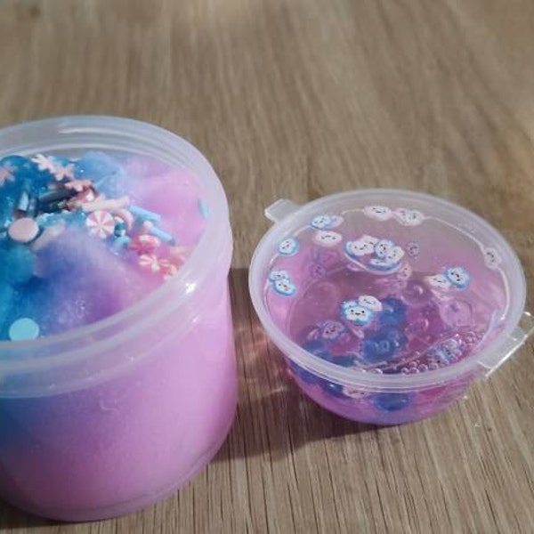 Cotton Candy Frozen Boba Slime ~ Icee Slime ~ Jelly Slime ~ Charm Slime ...