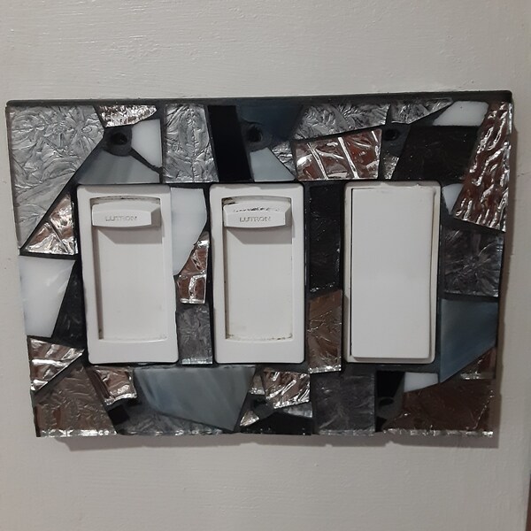 Van Gogh Glass Mosaic Light Switch Plates: Rocker or Toggle, Decorative ...