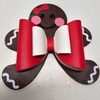 Christmas Gingerbread Bow Template, Christmas Bow SVG, Christmas SVG ...
