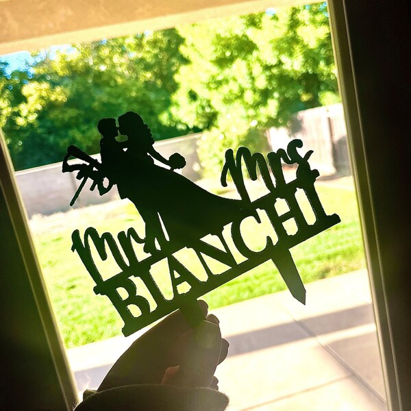 Bow Hunting Cake Topper, Archery Wedding Cake Topper, Custom Couple ...