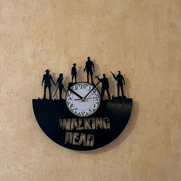 Domino Design Game Art Vinyl Wall Clock, Domino Game Design Gift for ...