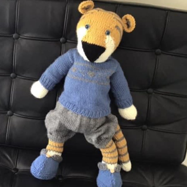 Tiger Knitting Pattern - Toy Knitting Pattern / Polushkabunny - Etsy