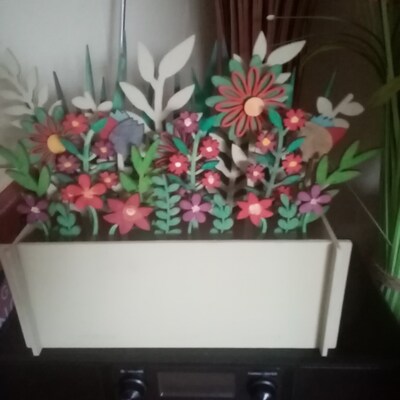 DIY 3D Layered MDF Flower Pot, Make Your Own Flower Pot, Flower Window ...