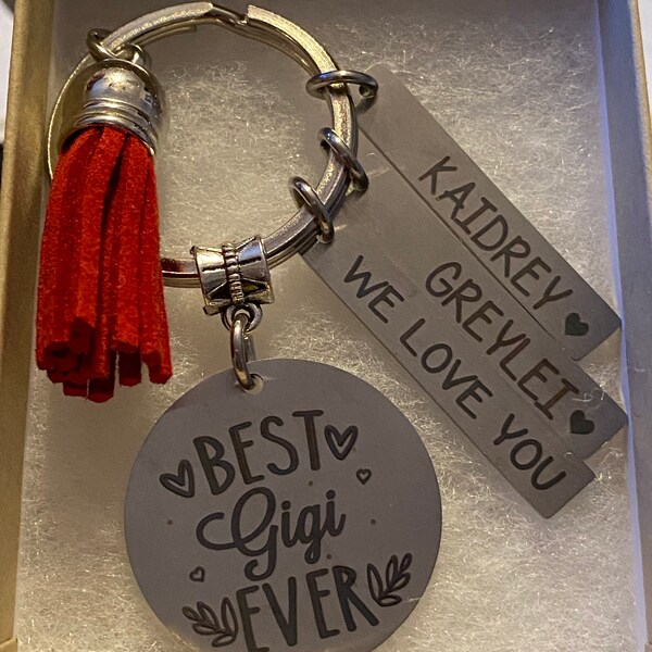 Gigi Gift Keychain Key Chain • BEST GIGI EVER • #1 Gigi • Gigi Gift ...