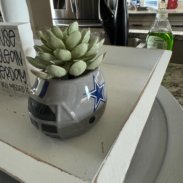 Succulent Holder SMALL, 2.5 Inches Tall College Football Helmet Miami ...