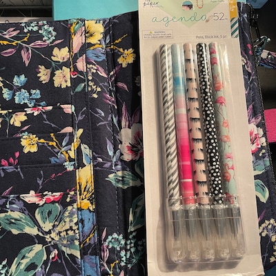 Planner Tote Bag Erin Condren Happy Plum Paper Planner Zippered Case ...