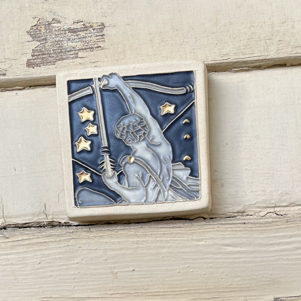 Sun and Moon Tile, Handmade Ceramic Tile - Etsy