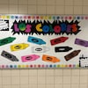 Composition Notebook Classroom Theme | Varsity Font Hanging Date Flip ...