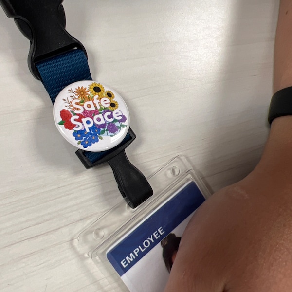 Safe Space 1.25" Pinback Button - Mental Health, Inclusion ...