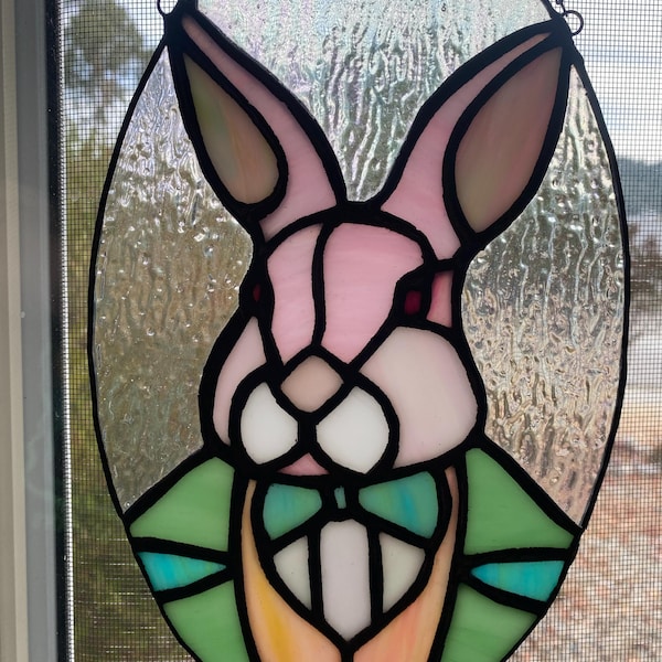 Stained Glass Mr. Rabbit Pattern/template for Instant Digital Download ...