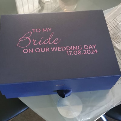Personalised Bride Gift Box, Bride Gift, Bride to Be, Wife Gift Box ...