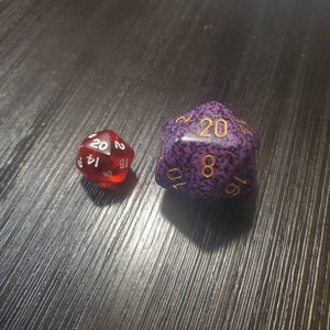 Triple D6 Three Small D6 in Large Clear D6 Gaming Dice | Etsy