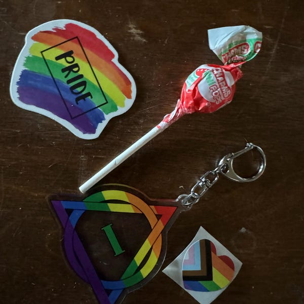 Therian Theta Delta Symbol Pride/lgbtq+ Double-sided Keychain - Etsy