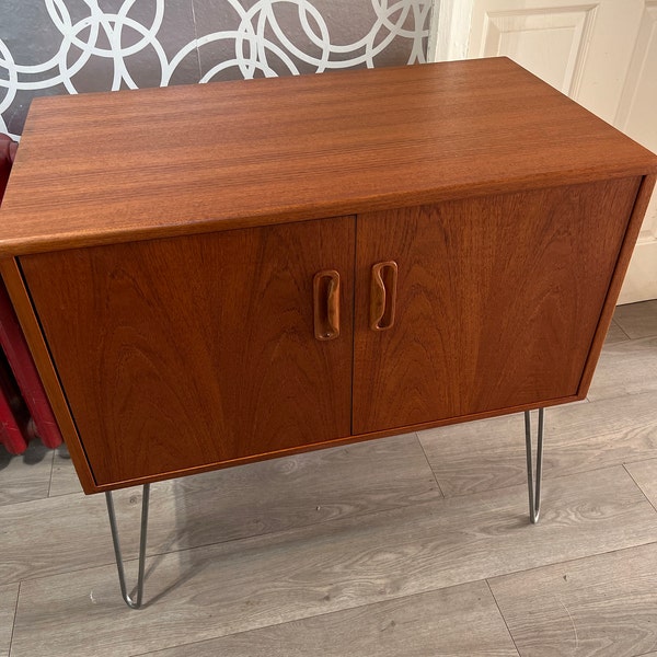 Vintage Mid Century Retro Nathan G Plan Bookcase Glass Fronted Display ...