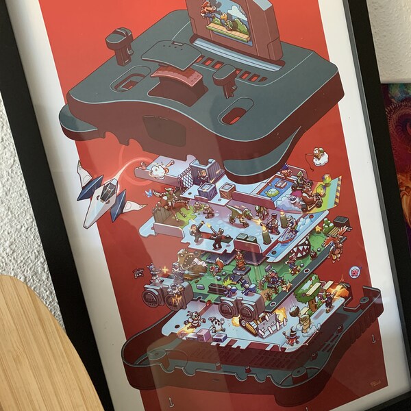 N64 Exploded Diagram: Retro Gaming Art Print - Etsy