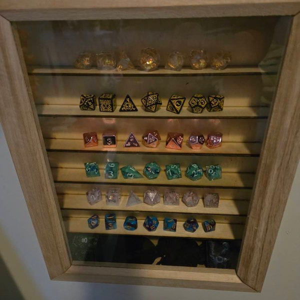Luxury Dnd Dice Display Case - Dungeons & Dragons Dice Shelf - Etsy